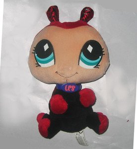 Littlest Pet Shop Lady Bug Plush Stuffed Animal