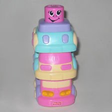 Fisher-Price Stacking N Surprise Blocks Stacking Vehicles Light Up ...