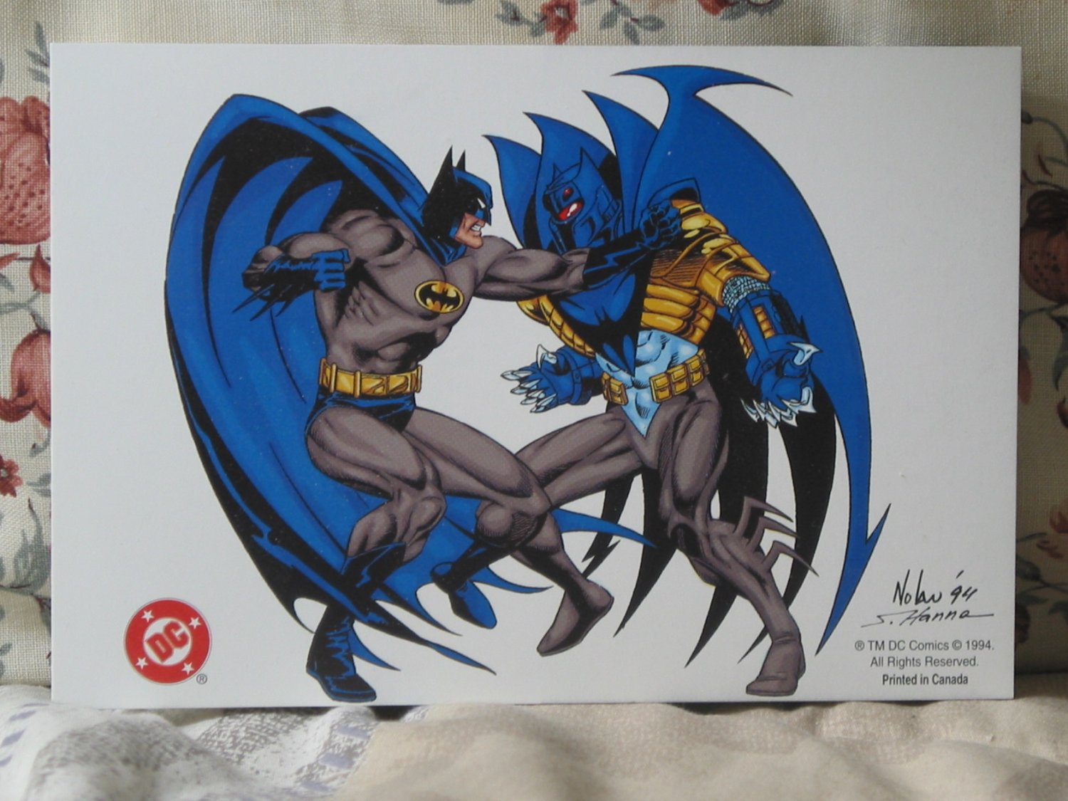 BATMAN Post Card 1994 DC Comics Wizard Comic Book Catalog Release