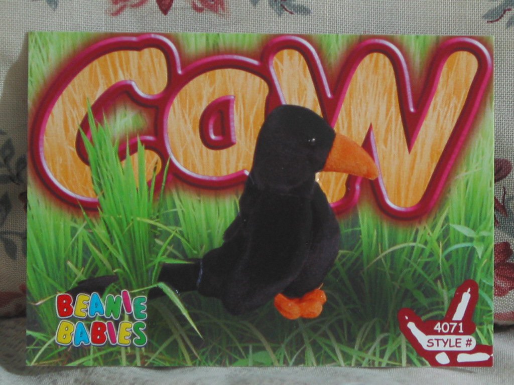 BEANIE BABIES Trading Card #70 Caw The Crow 1999 2nd Edition Series 3