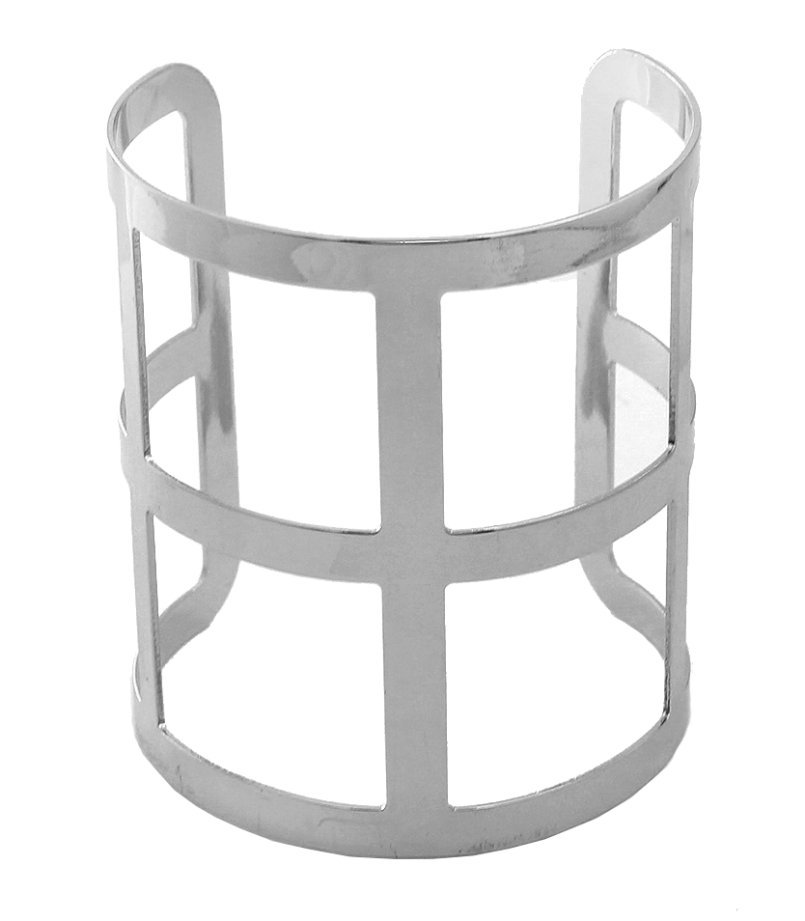 Cross Cuff Open Design Bracelet Silver Armor Designer Style Bangle ...