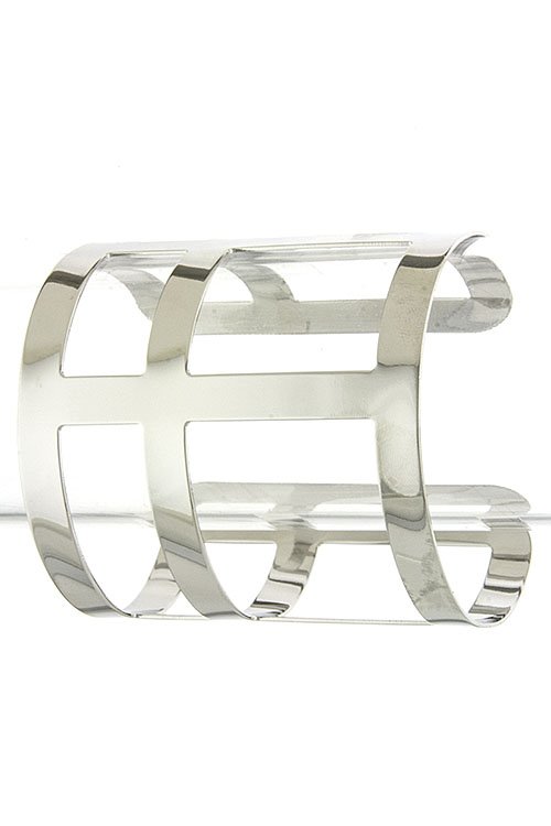 Cross Cuff Open Design Bracelet Silver Armor Designer Style Bangle ...