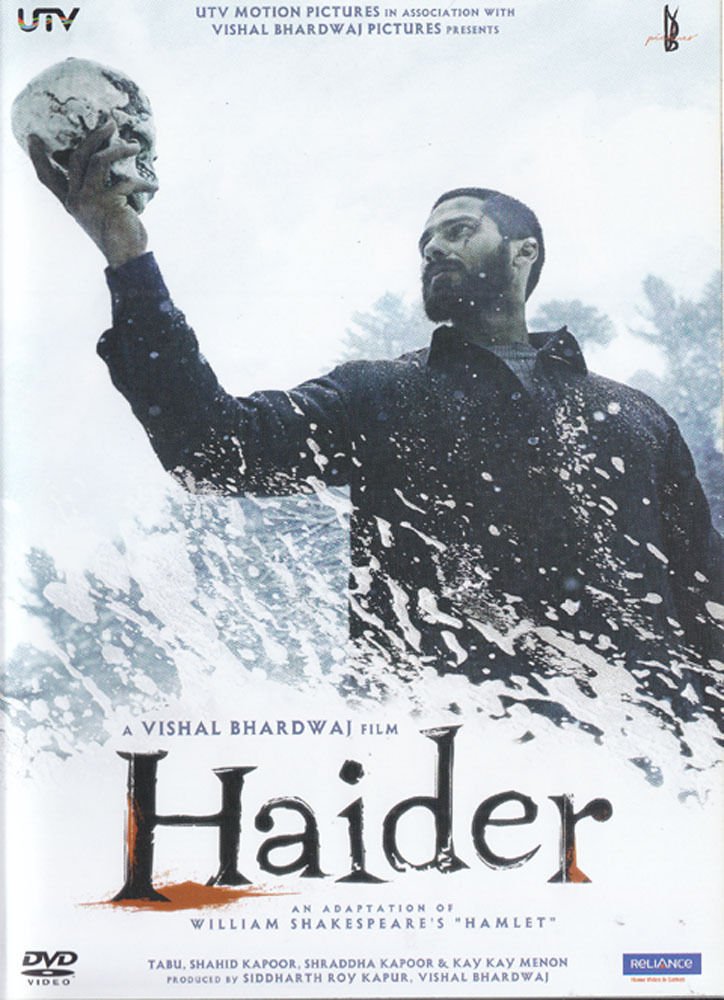 Haider Hindi DVD (Shahid Kapoor, Tabu)(Bollywood/Films/Movies/2014)