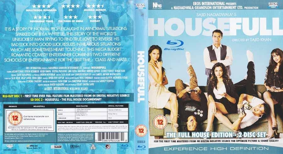 Housefull Hindi Blu Ray *ing Akshay Kumar, Deepika Padukone,Lara Dutta ...