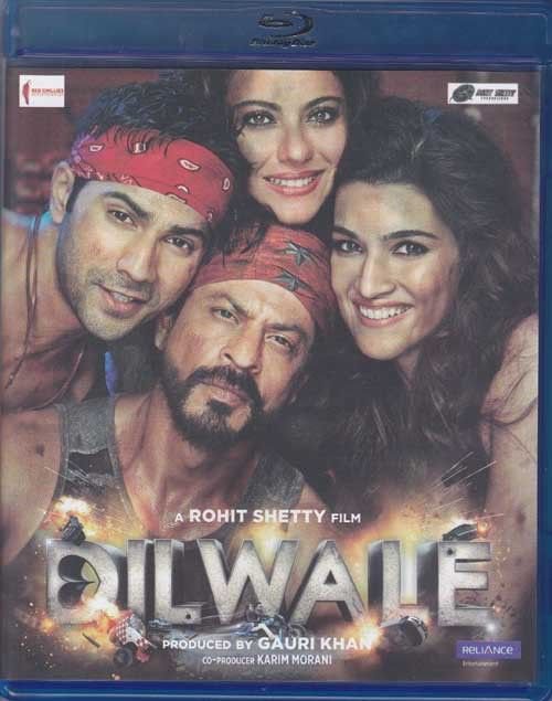 Dilwale Hindi Blu ray - Stg - Kajol, Shah Rukh Khan (Bollywood Films 2015)