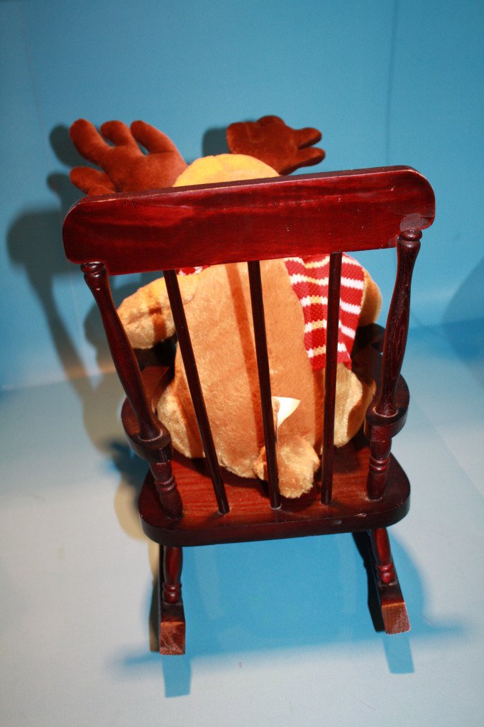 13" Dan Dee Plush Reindeer Animated Singing Rocking Chair Grandma Got ...