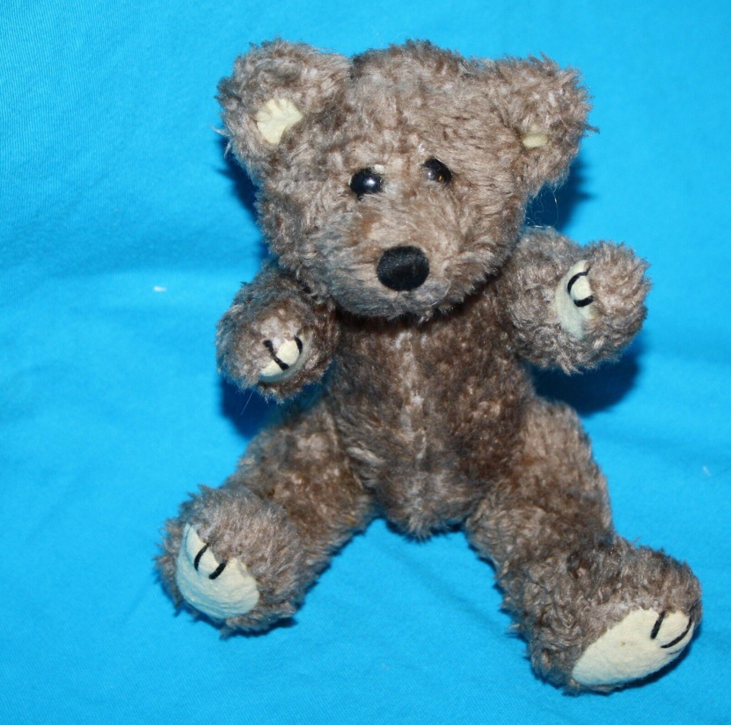 Hugfun Brown Teddy Bear 8" Plush Soft Toy Stuffed Animal Jointed 1998 ...