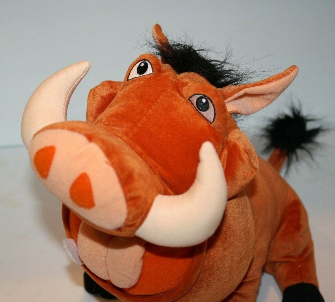 Disney Feed Me Pumbaa Warthog Pig The Lion King Plush 4085/4082 Stuffed ...