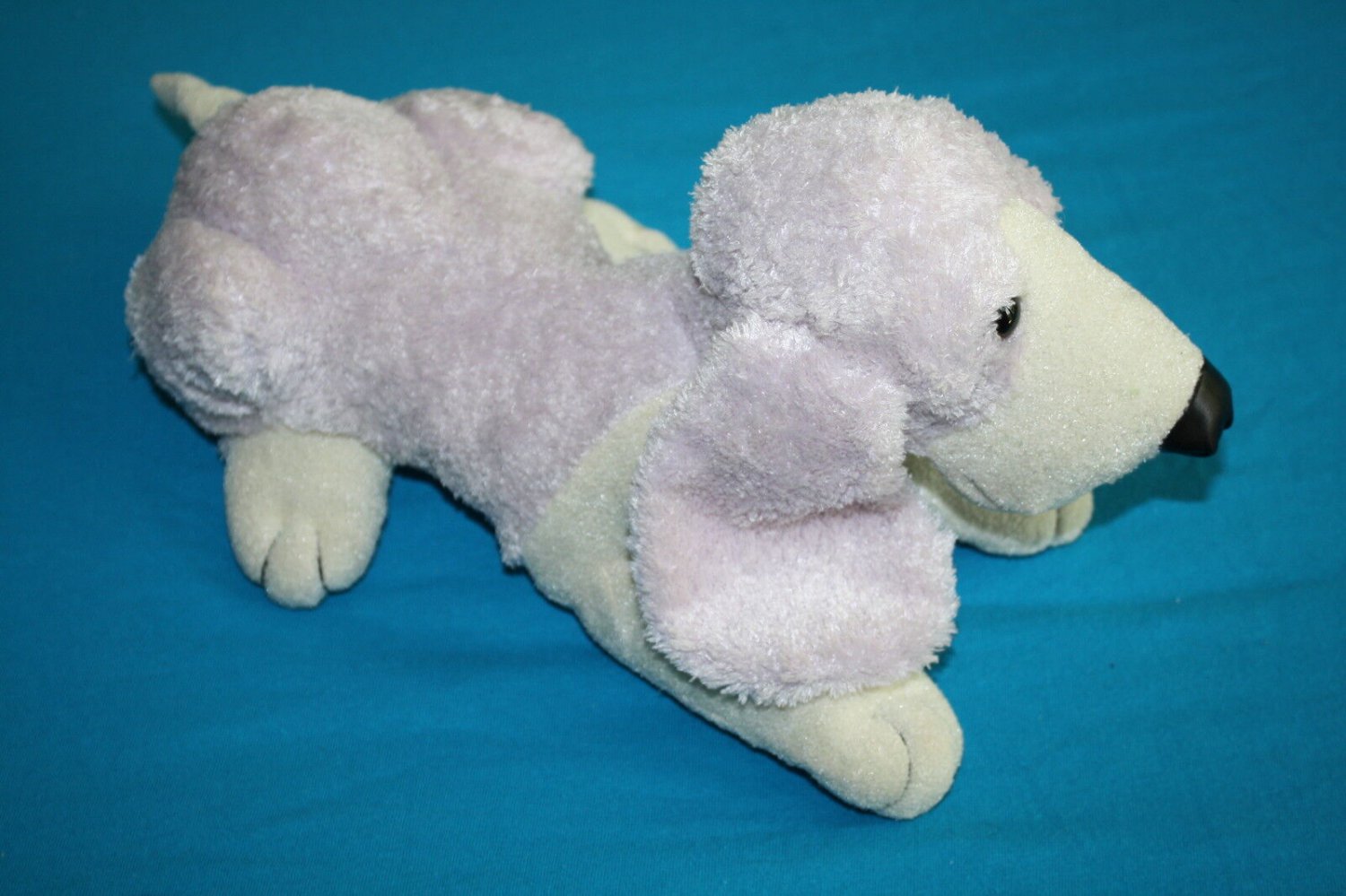 Fiesta Dog 12" Basset Hound Lavender Purple Plush Stuffed Lying Cream ...