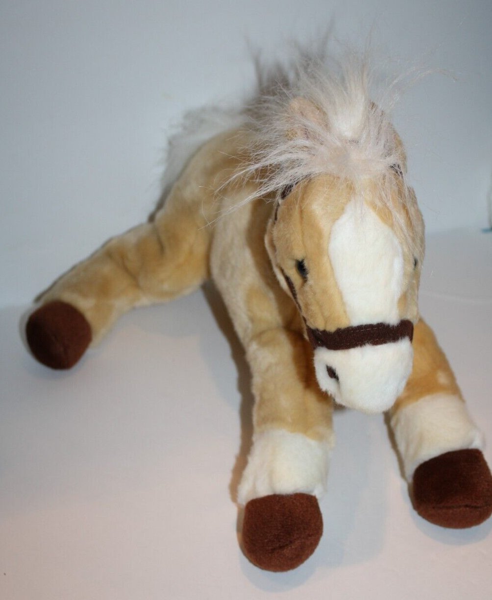 Wells Fargo Legendary Pony Lightning Horse 12" Plush Palomino Stuffed ...