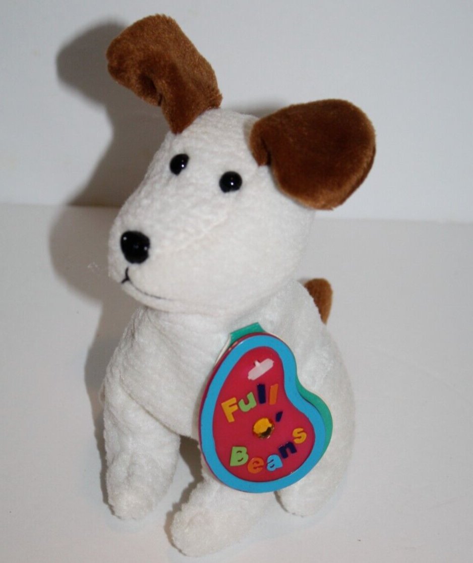 1998 Full O Bean Bag Avon Scout the Terrier Dog 6" Plush Stuffed Animal ...