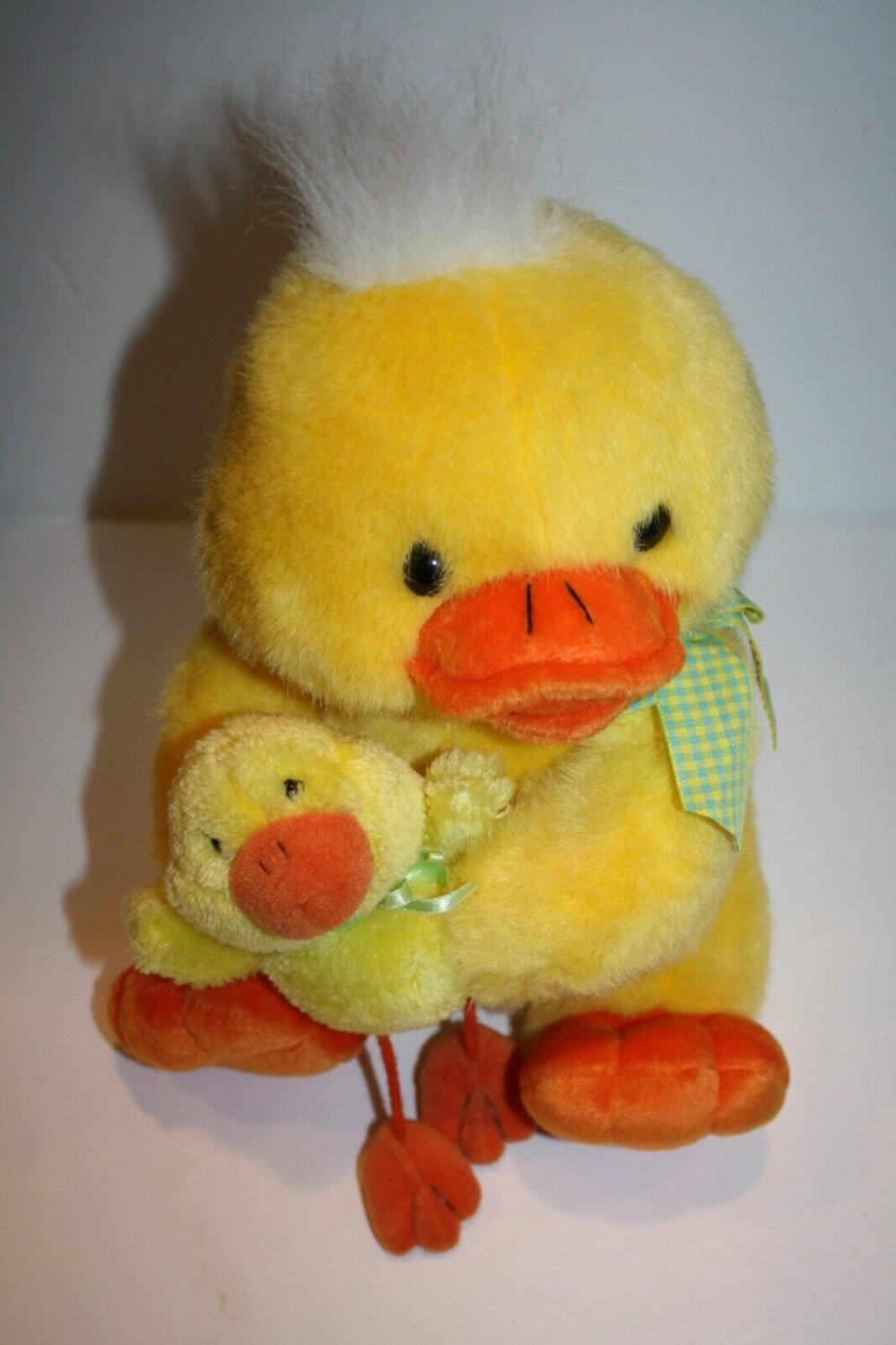 Walmart Easter Duck 10" Yellow Plush Mom Baby Chick Stuffed Soft Toy ...