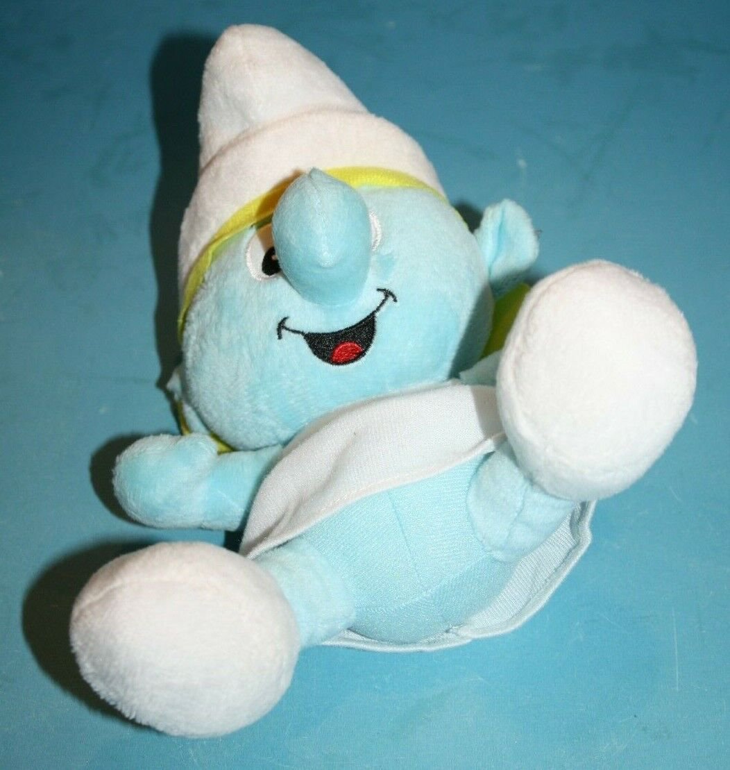 Smurfette Girl Plush Smurfs Doll 10" Stuffed Hanging Suction Cup Hangs ...