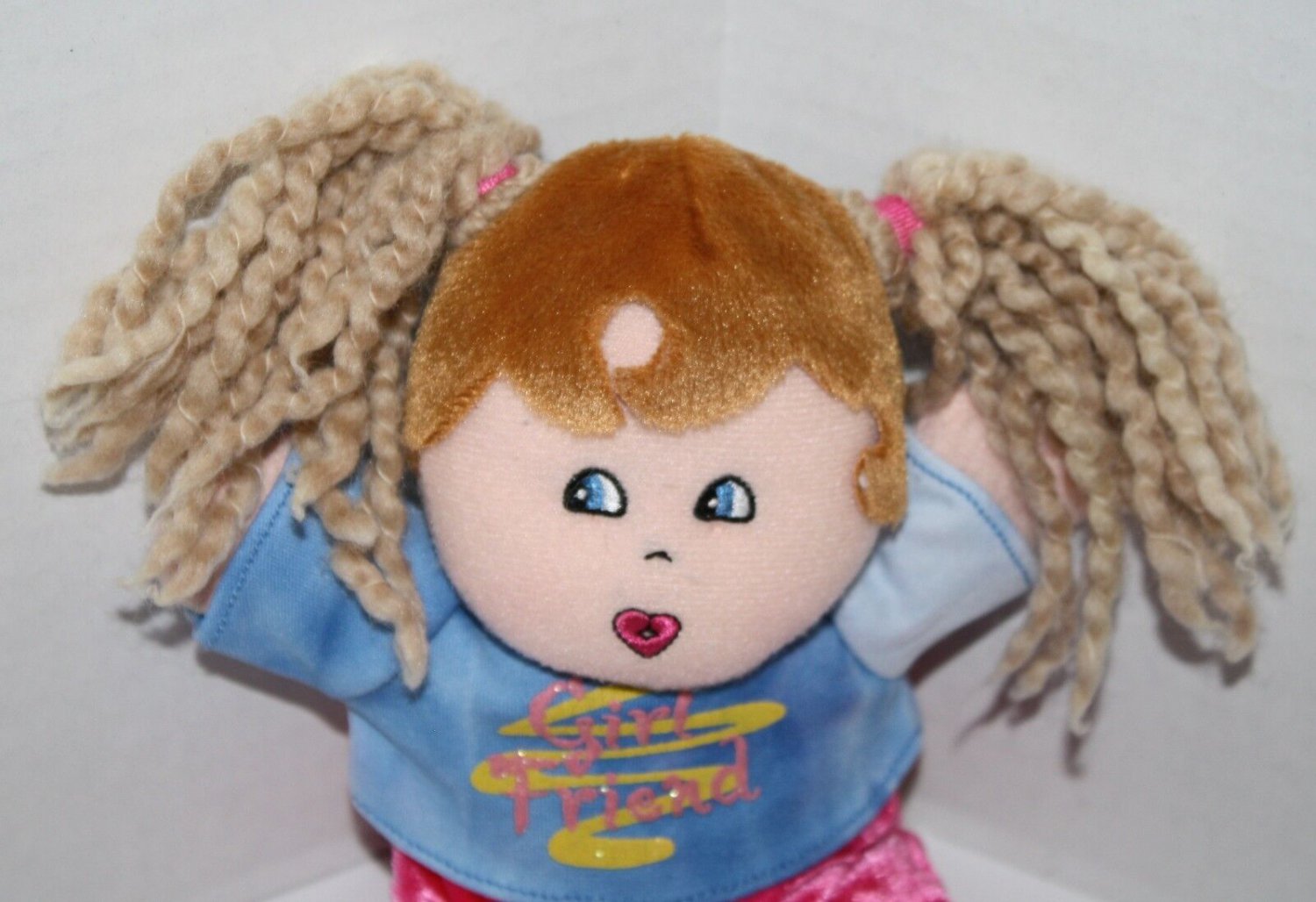 Dan Dee Doll Plush Girl Best Friend Curly Yarn Pigtail 9" Stuffed Soft ...