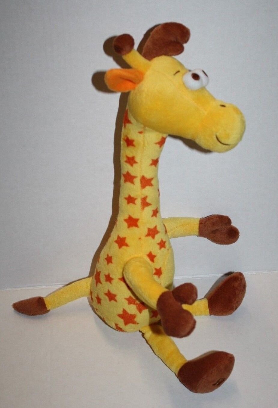 Geoffrey Giraffe 17" Plush Yellow Orange Star Soft Toy Jeffery Stuffed Toys R Us