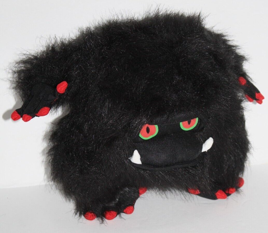 Fiesta Tiny Nightmare Spike 7" Black Furry Plush Stuffed Halloween ...