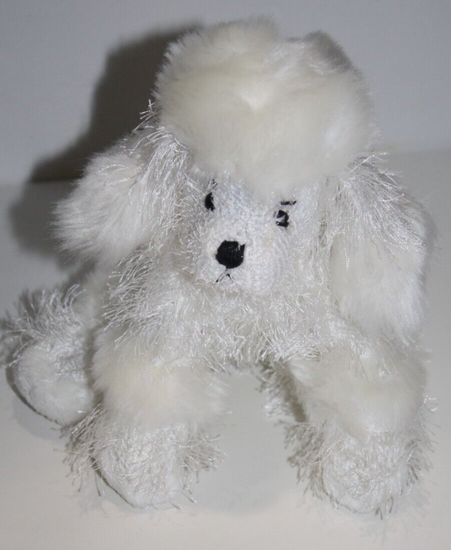 Webkinz White Plush Poodle Dog 8" HM014 No Code Soft Toy Stuffed Animal ...