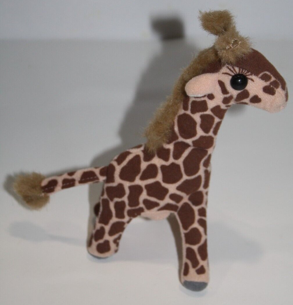 Folkmanis African Wildlife Giraffe Finger Puppet 6" Mini Stuffed Plush ...