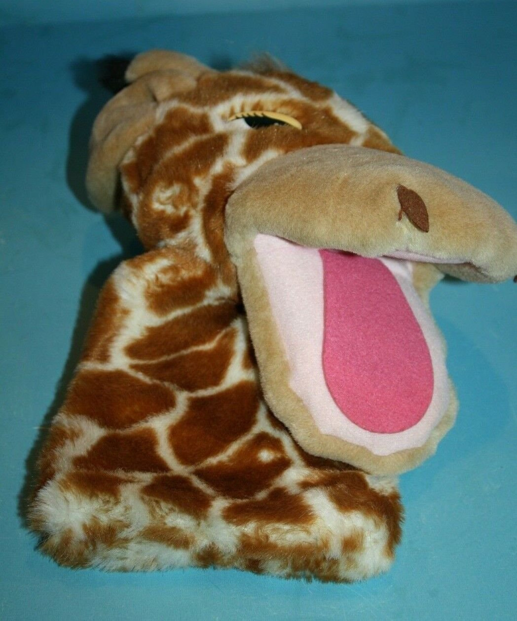 Aurora Giraffe Hand Puppet 11" Stuffed Animal Plush Zoo Soft Toy ...