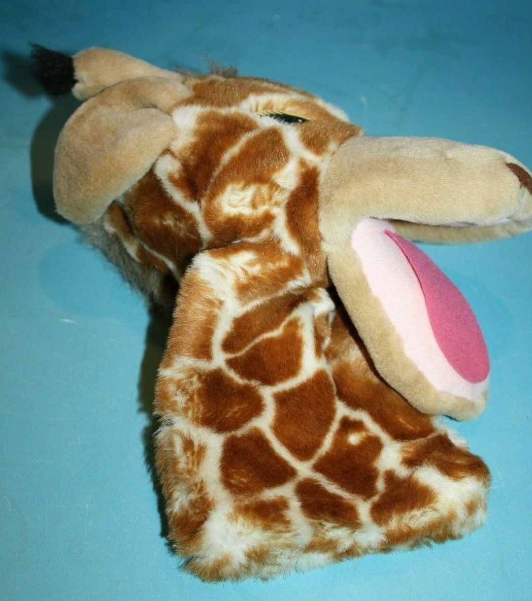 Aurora Giraffe Hand Puppet 11" Stuffed Animal Plush Zoo Soft Toy ...