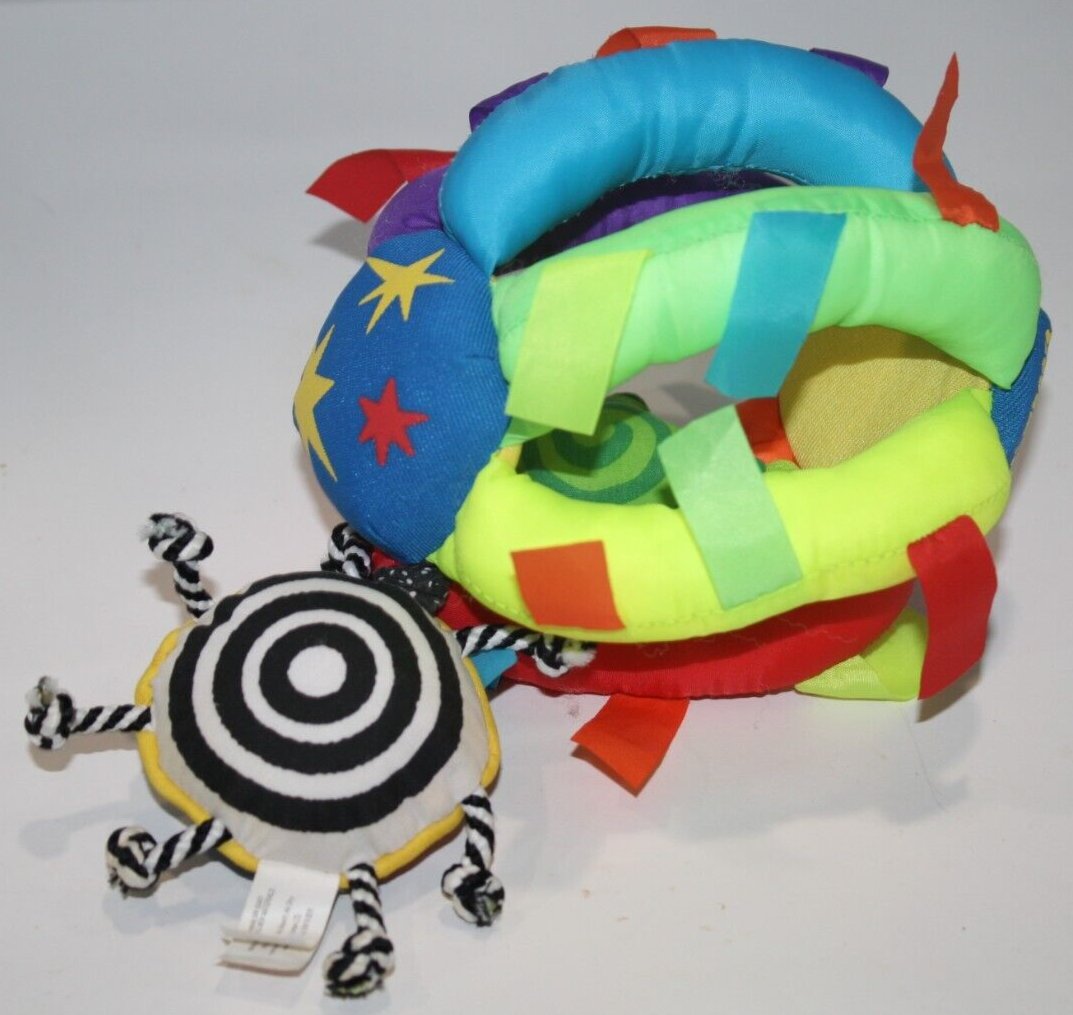 Manhattan Toy Whoozit Wiggle Ball Multicolor Vibrating 7" Soft Baby ...