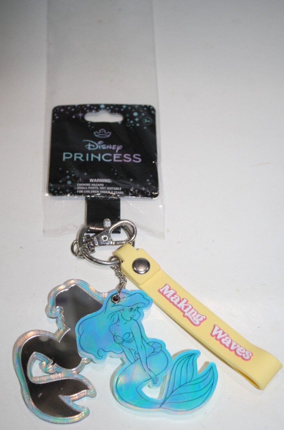 Disney Princess Ariel Little Mermaid Making Wave Keychain Keyring ...