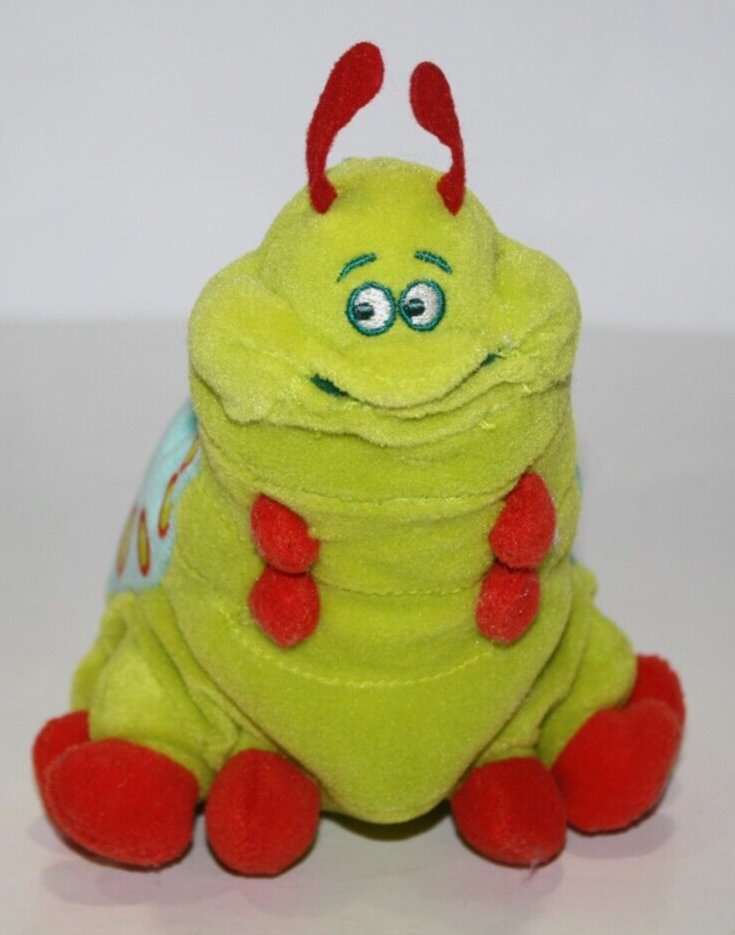 Disney Pixar A Bugs Life Heimlich 8" Caterpillar Plush Soft Toy Stuffed ...