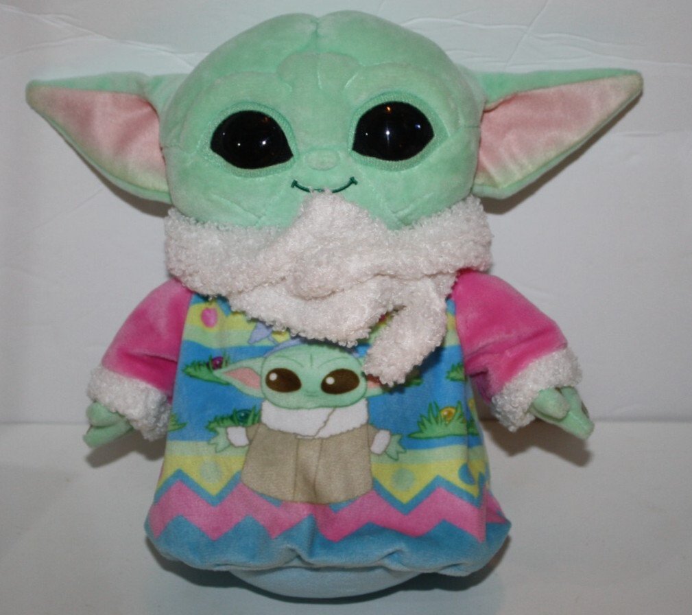 Star Wars Mandalorian Grogu the Child 8" Plush Baby Yoda Easter Bunny ...