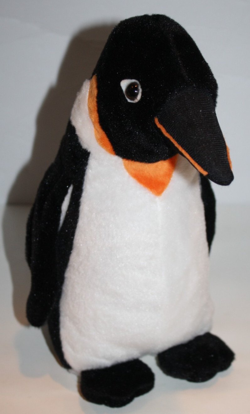 UNIPAK Emperor Penguin 12" Plush Orange Neck Stuffed Arctic Bird Soft ...