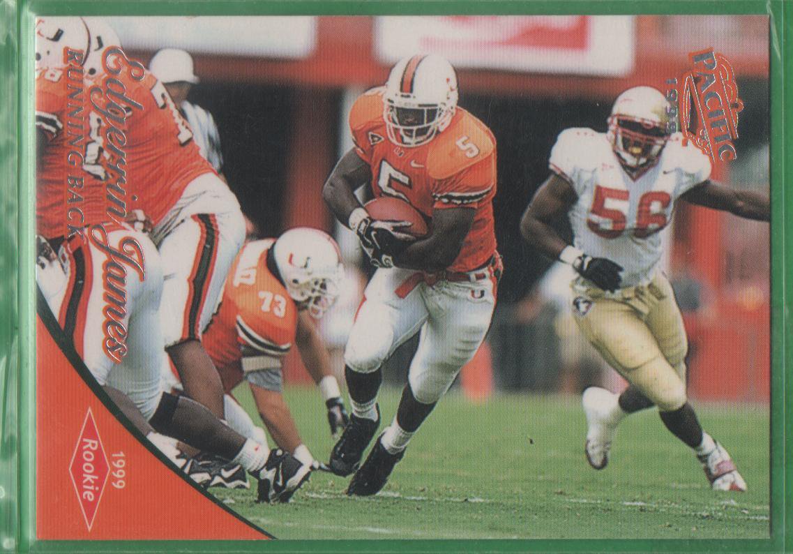 1999 Edgerrin James 7 Card Rookie RC Lot Colts Cardinals Seahawks