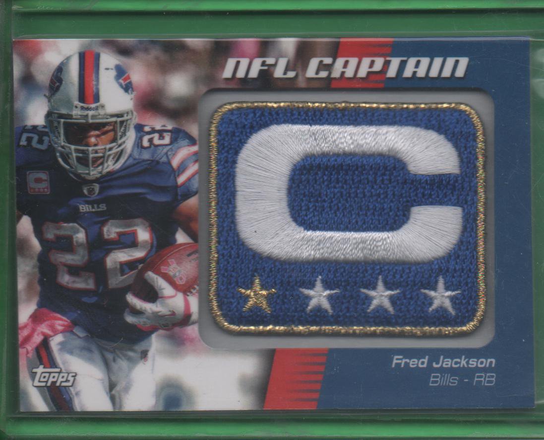 2012 Topps Fred Jackson NFL Captain Manufactured Patch Bills