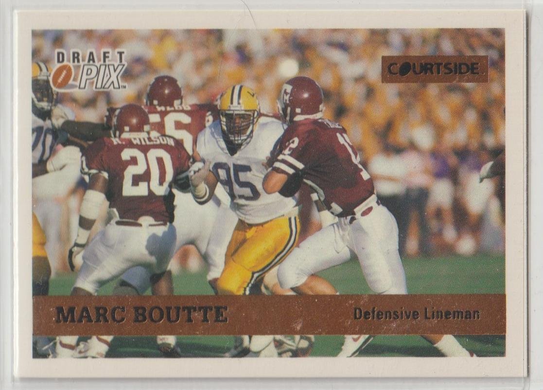 1992 Courtside Draft Pix Marc Boutte Bronze Rookie RC LSU Tigers ...