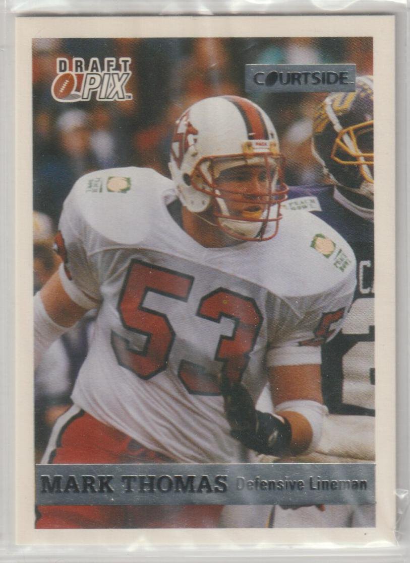 1992 Courtside Draft Pix Mark Thomas Silver Rookie RC NC State Wolfpack ...