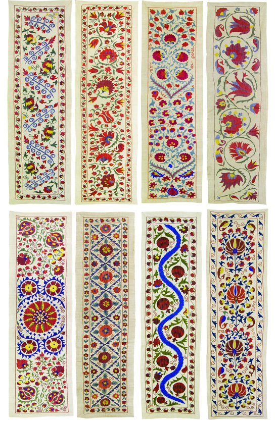 VINTAGE UZBEK EMBROIDERY SURKHANDARYA SUZANI 1288