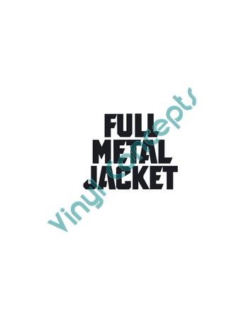 Full Metal Jacket Movie Logo (Decal Sticker)