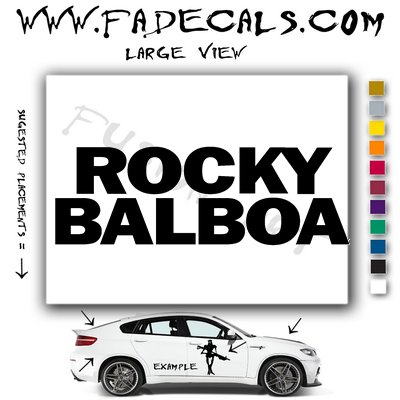 Rocky Balboa Movie Logo (Decal Sticker)