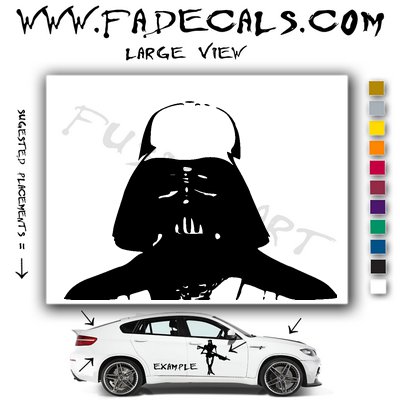 Darth Vader Star Wars Logo Decal Sticker