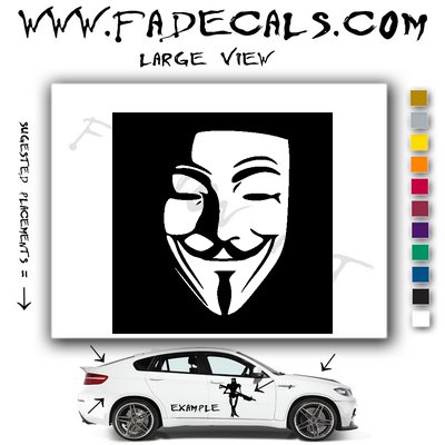 V for Vendetta Movie Logo Decal Sticker