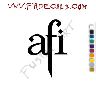 AFI A F I Band Music Artist Logo Decal Sticker