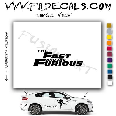 The Fast And The Furious Movie Logo Decal Sticker