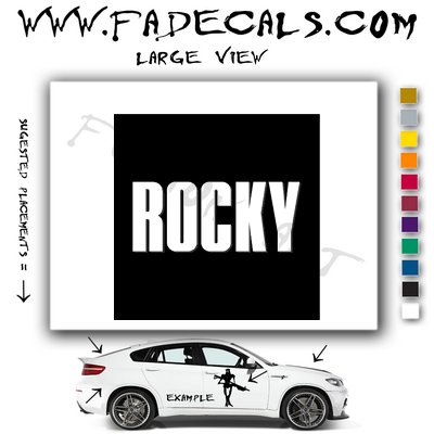 Rocky Movie Logo Decal Sticker