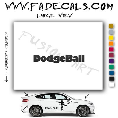 Dodgeball Movie Logo Decal Sticker