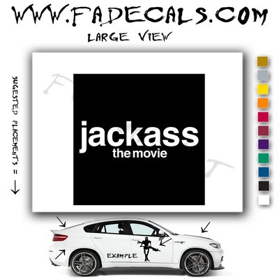 Jackass The Movie Logo Decal Sticker