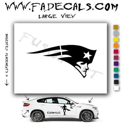 New England Patriots Football (Decal - Sticker)