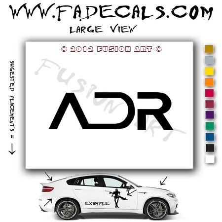 ADR Aftermarket Logo Die Cut Vinyl Decal Sticker