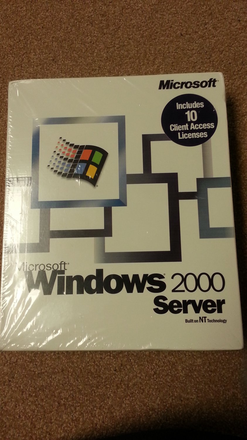 Microsoft Windows 2000 Server (10 Client Access Licenses)