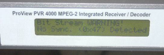 HARMONIC PROVIEW PVR 4000 MPEG-2 DVB Receiver / Decoder PVR4405 PVR4400 IRD