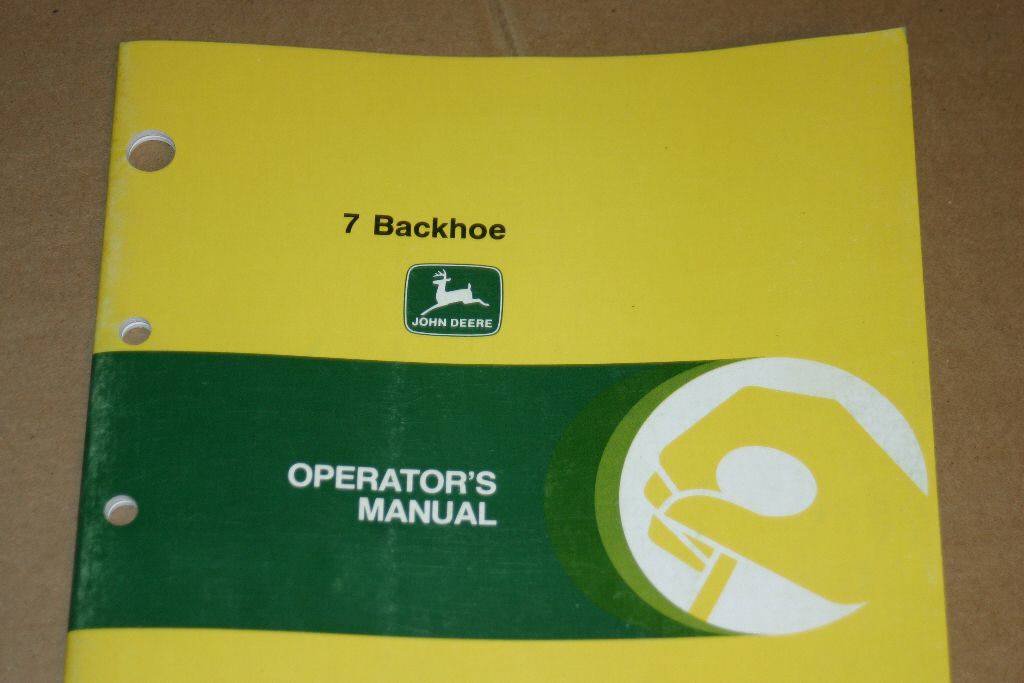 JD John Deere 7 Backhoe Operator's Manual