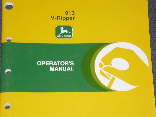 JD John Deere 913 V-Ripper Operators Manual