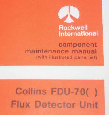 Rockwell FDU-70 Flux Detector Unit Maintenance manual Book